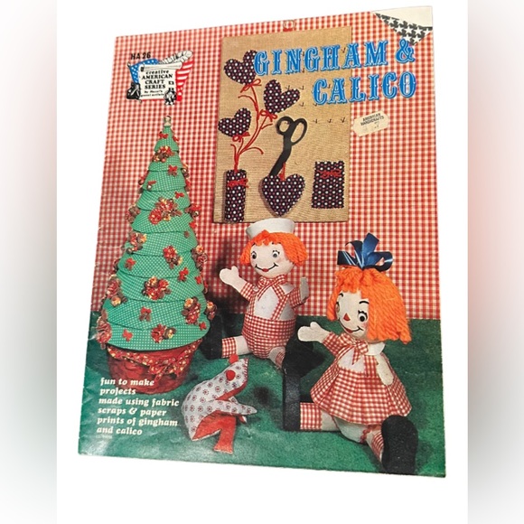 Other | Gingham Calico Craft Book | Poshmark